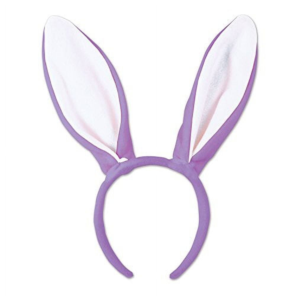 Beistle Purple Easter Bunny Ears Plush Headband, One Size, Lavender ...
