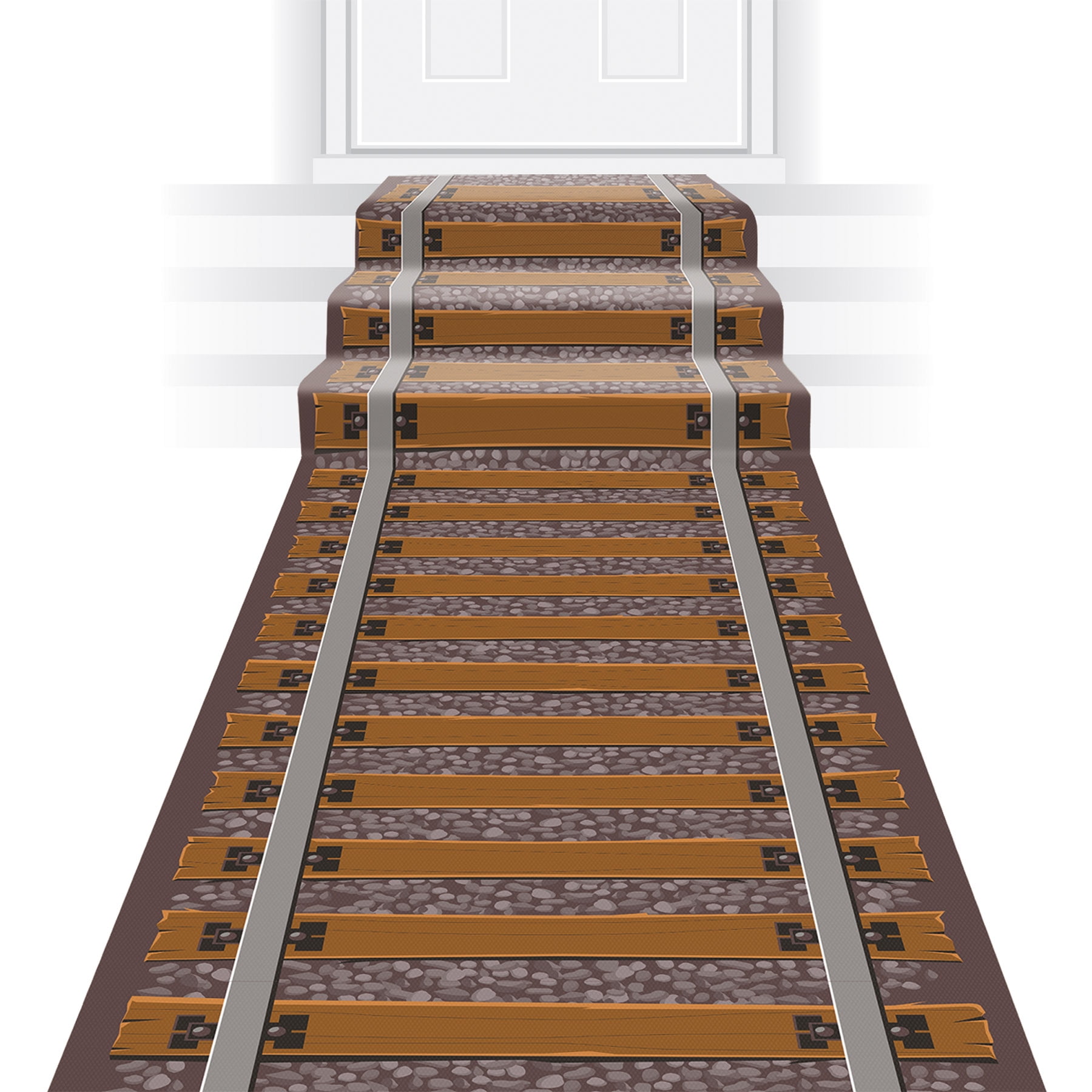 Beistle - Railroad Track Runner - 24" x 10' - Pack of 6 - Walmart.com