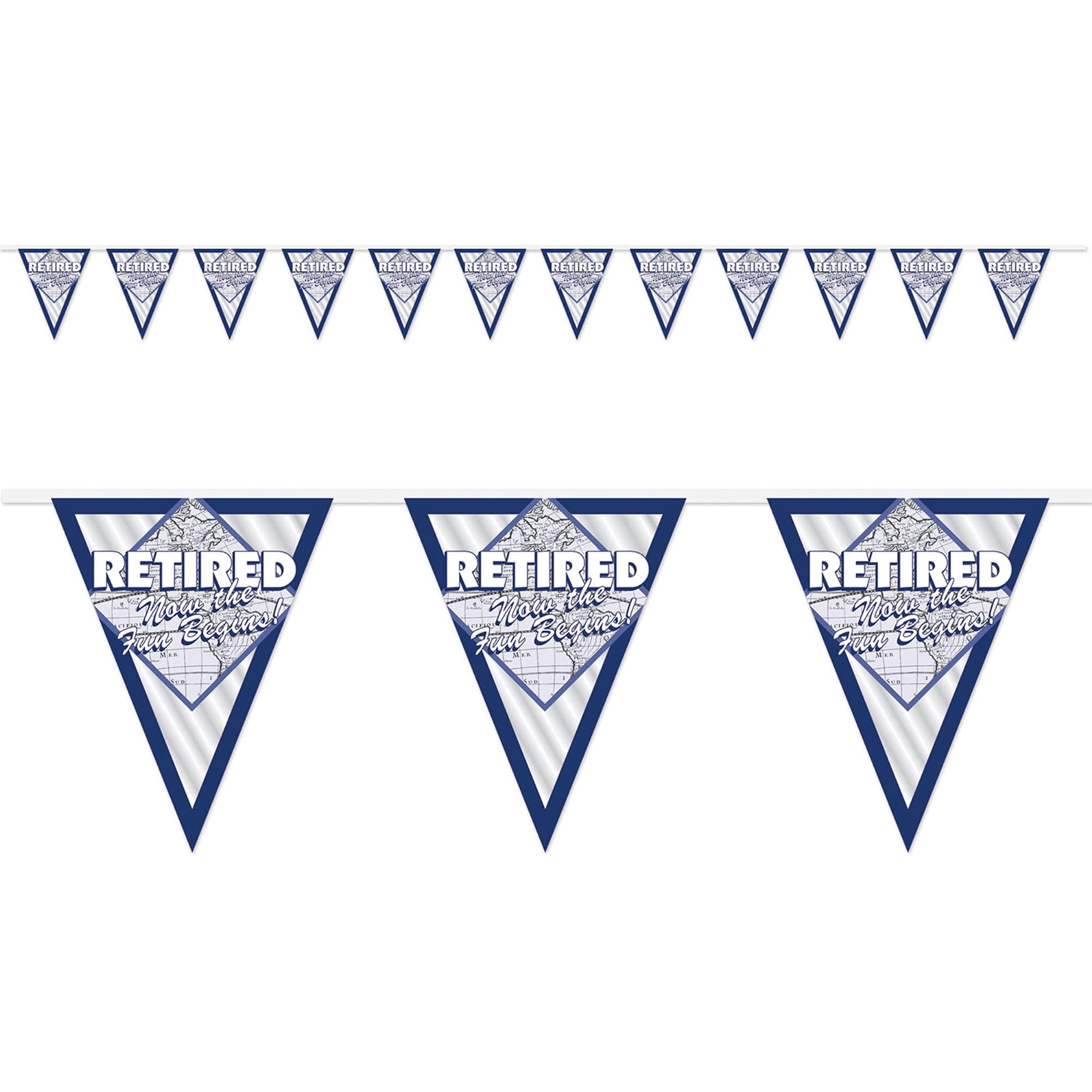 Retired Now The Fun Begins! Pennant Bnr - Walmart.com