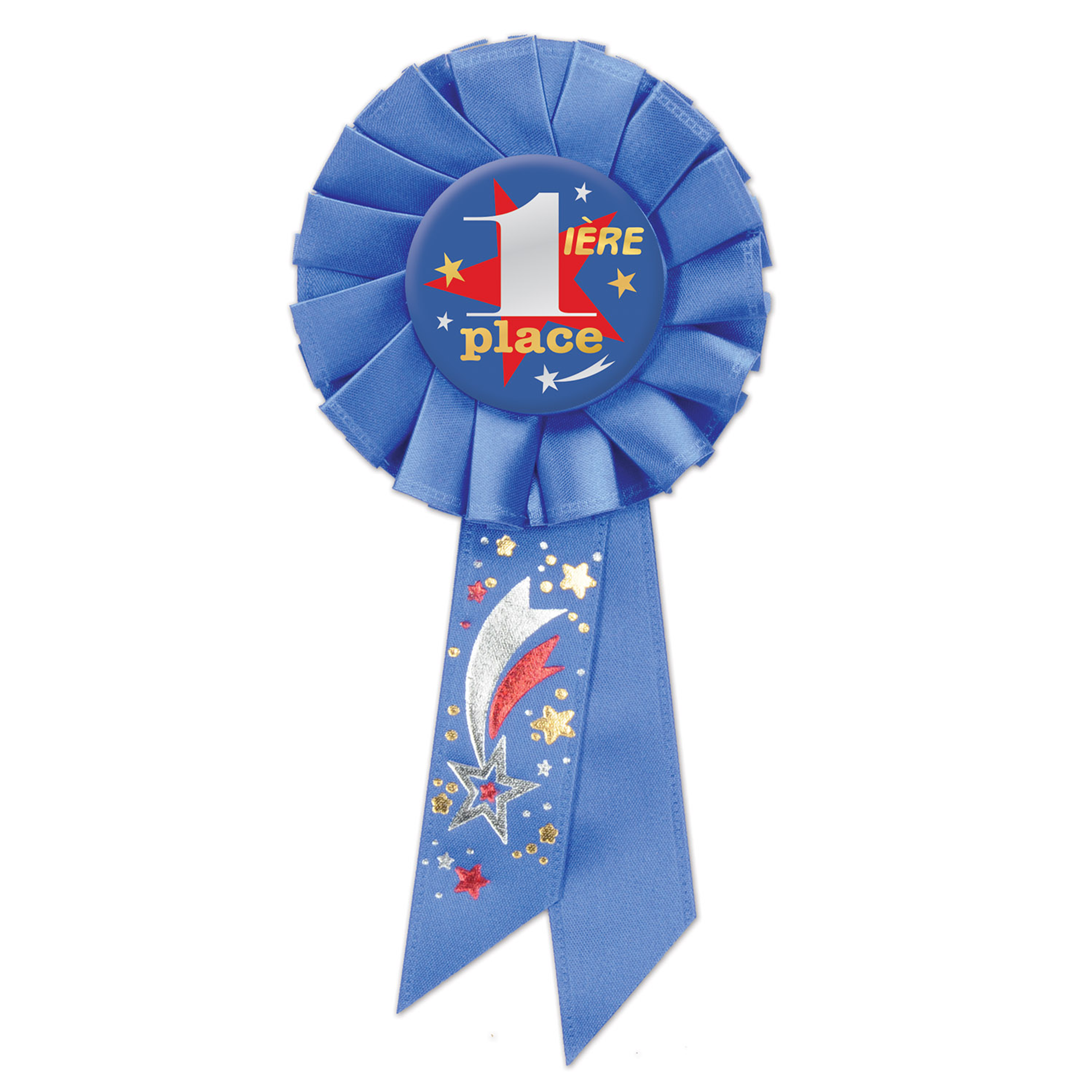 Beistle SRS045F 1iere Place Fabric Rosette, Blue - Walmart.com