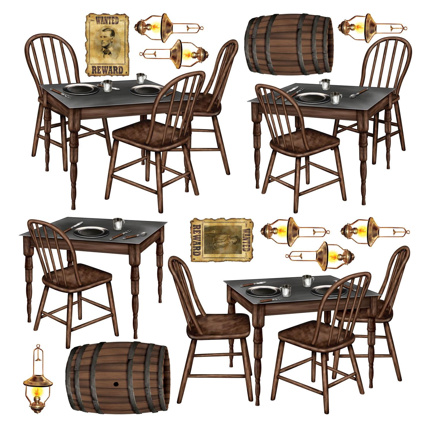Beistle Saloon Table Props Western Party Decorations (Case of 180 ...