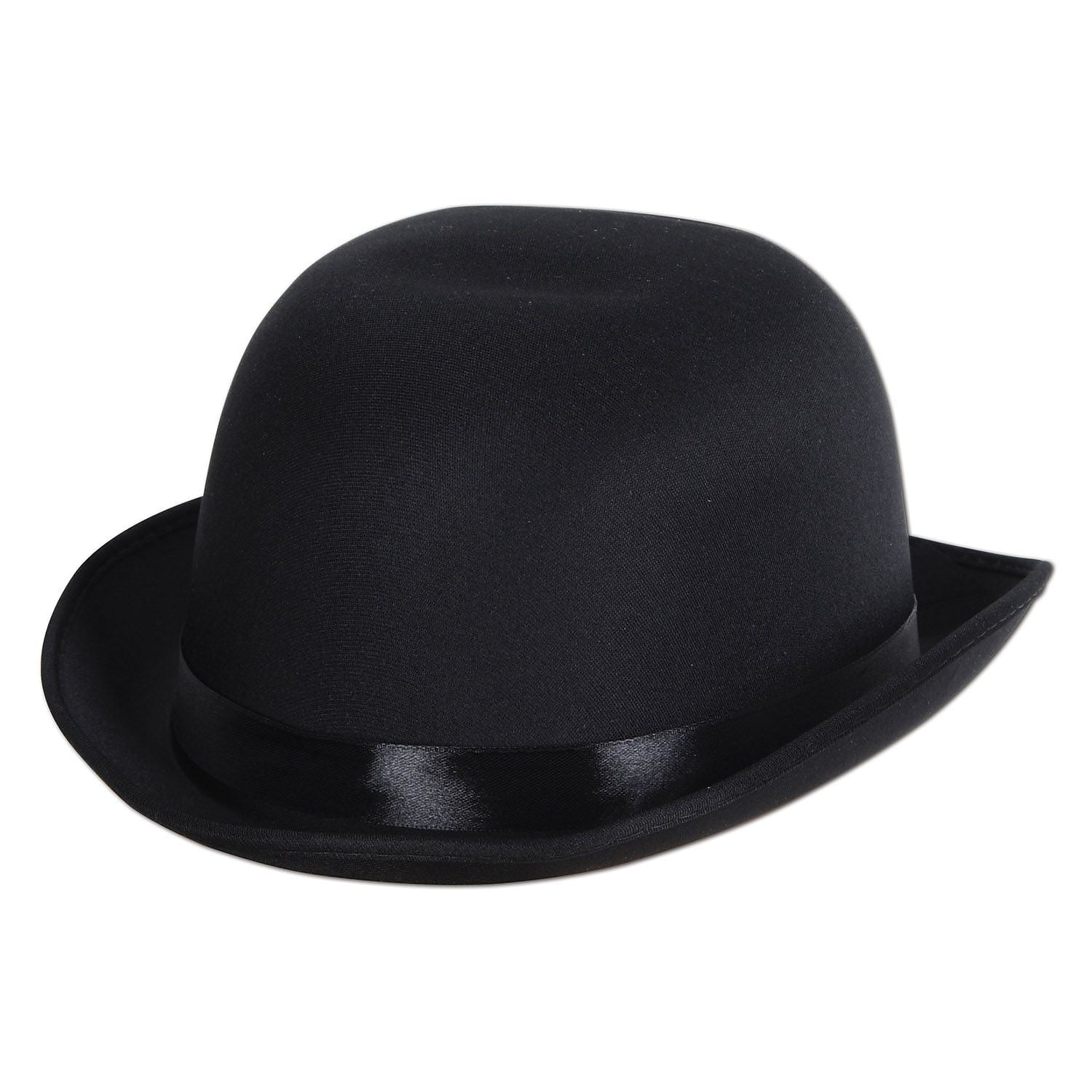Beistle Satin Sleek Derby Hat One Size Black 60835-BK - Walmart.com