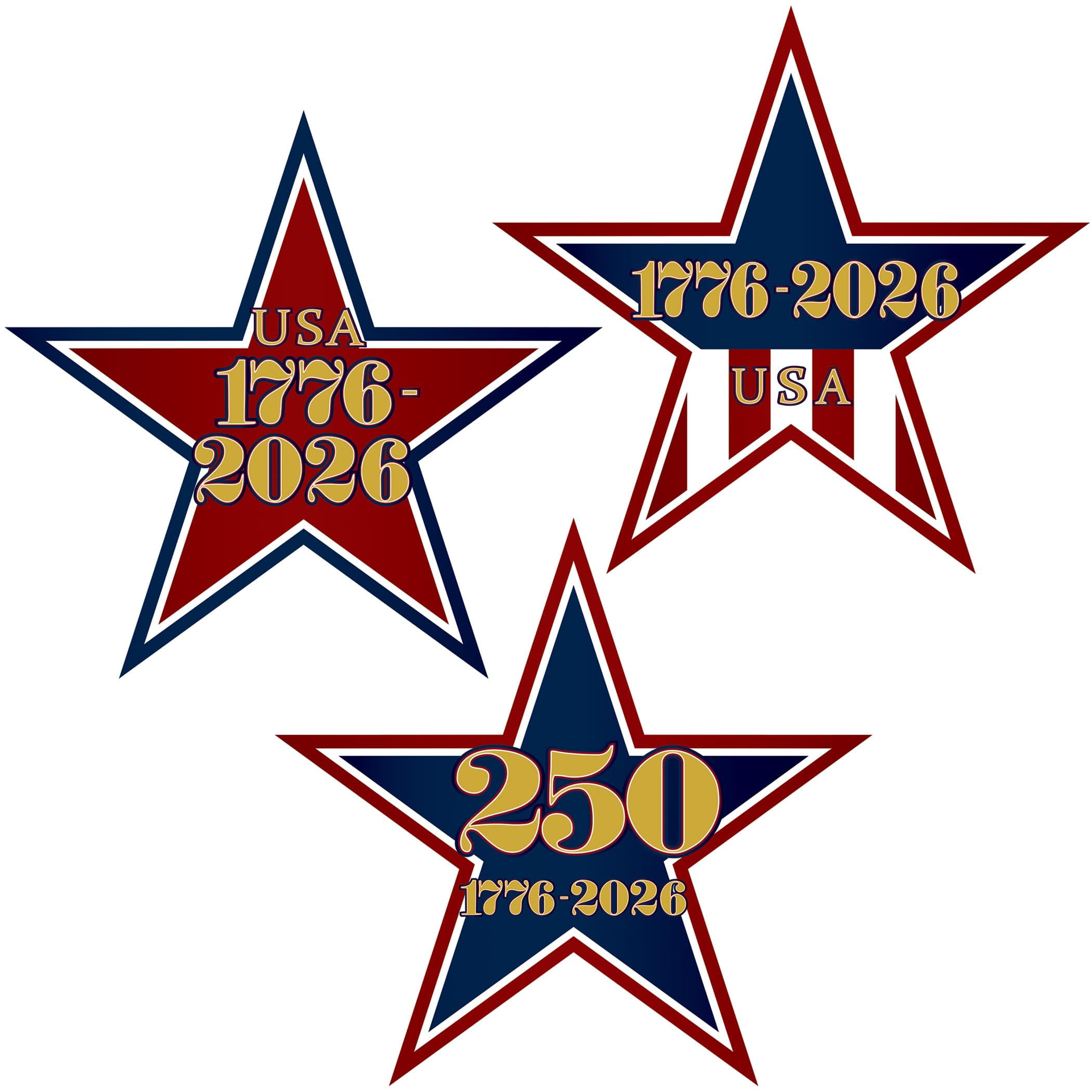 Beistle Semiquincentennial Mini Star Cutouts Party Décor, Pack of 10 ...