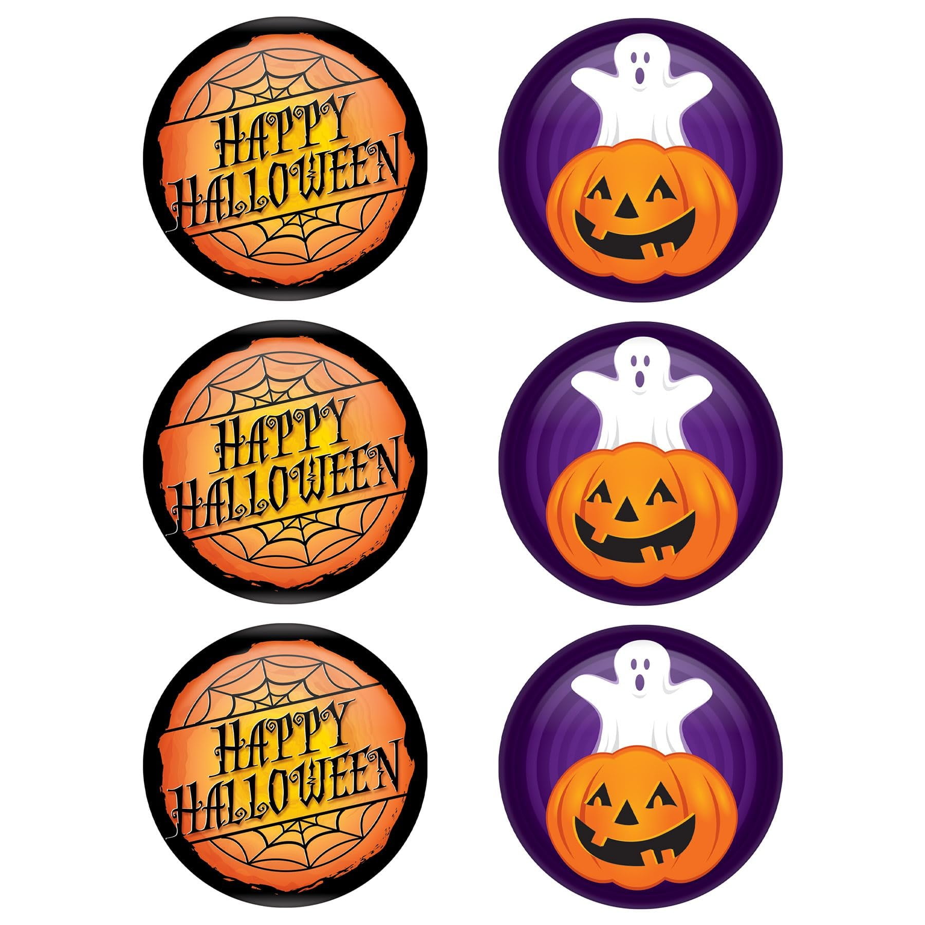 Beistle Set of 6 Halloween Buttons, 2 Festive Spooky Accessories for ...