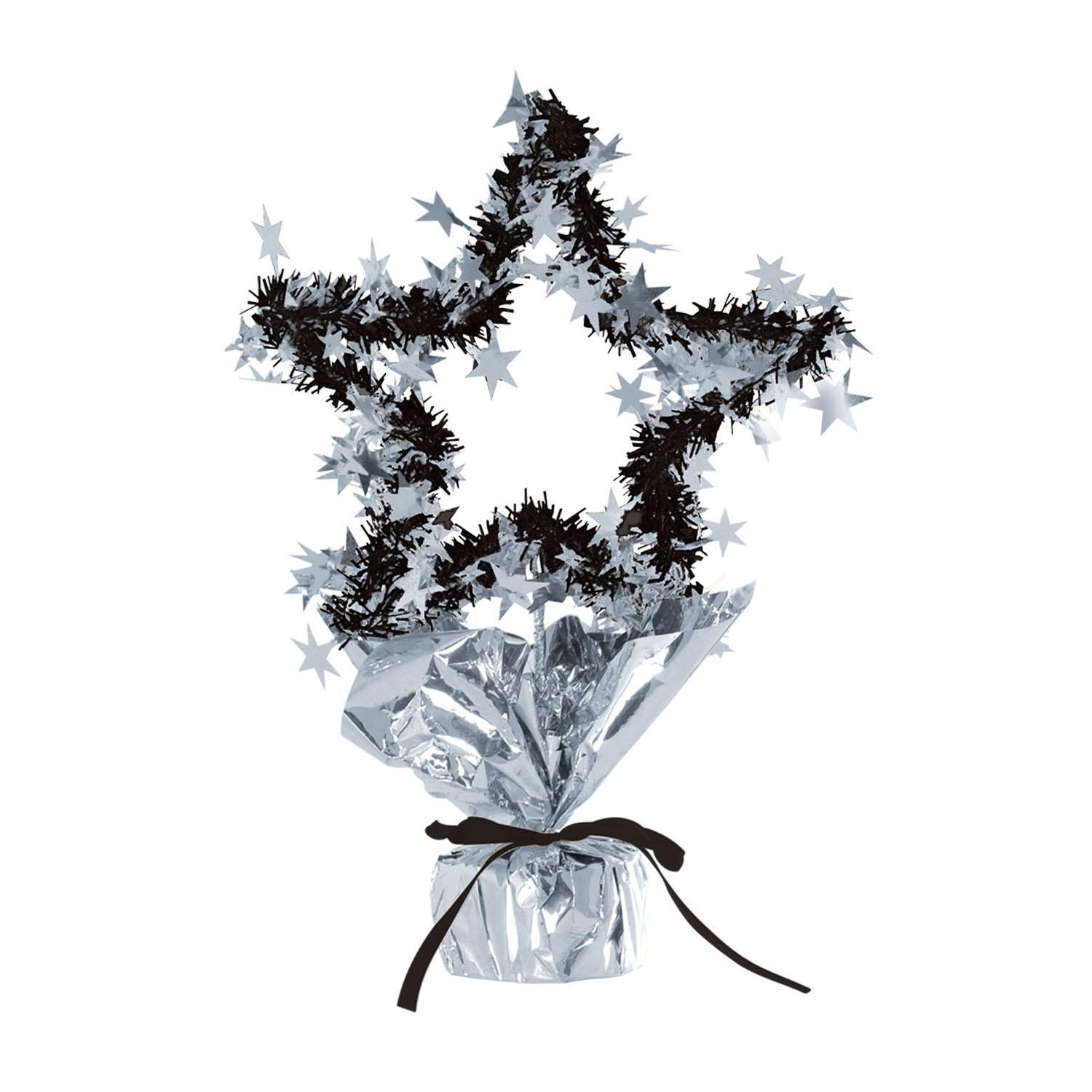 12 Pack Beistle New Year's Eve Star Gleam 'N Shape Centerpiece - silver ...