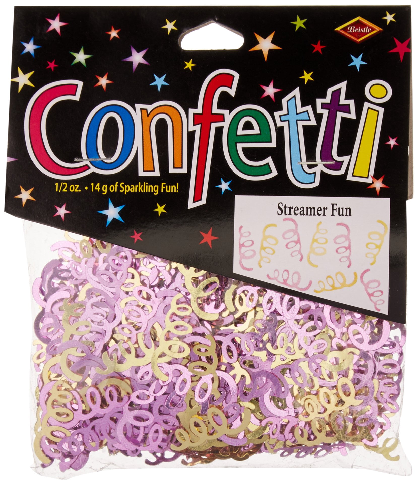 Beistle Streamer Fun Confetti, 1/2 oz, Multicolored - Walmart.com