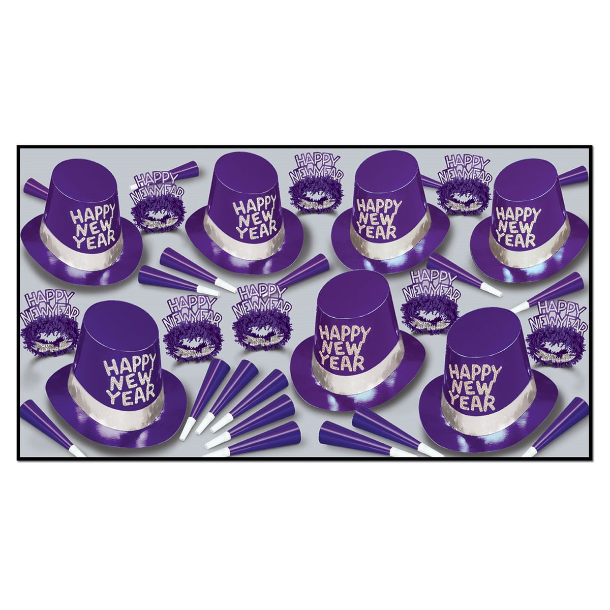 Beistle The Purple Passion Kit For 50 People for New Year's Eve ...