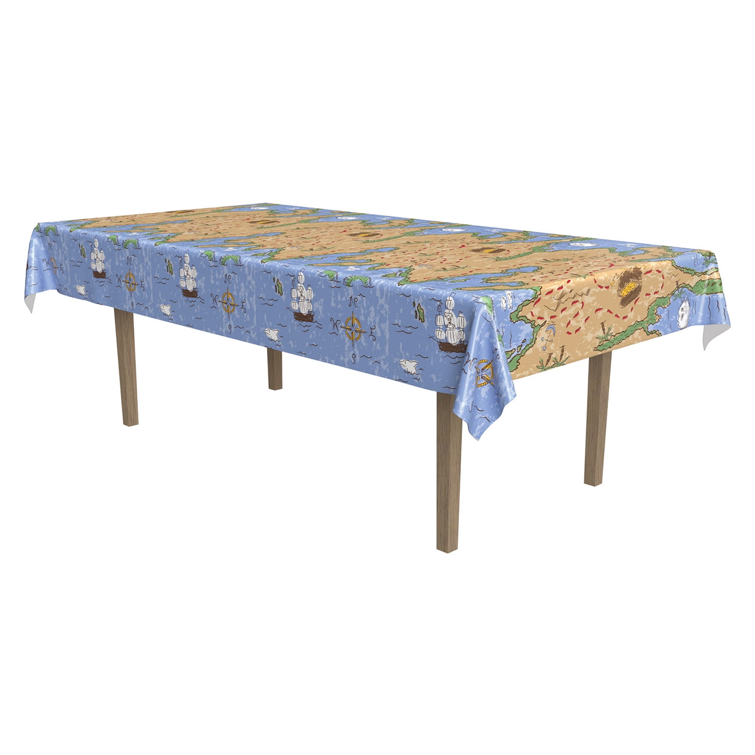 Treasure Map Tablecover, 54" x 108", (2/Pkg) - Walmart.com