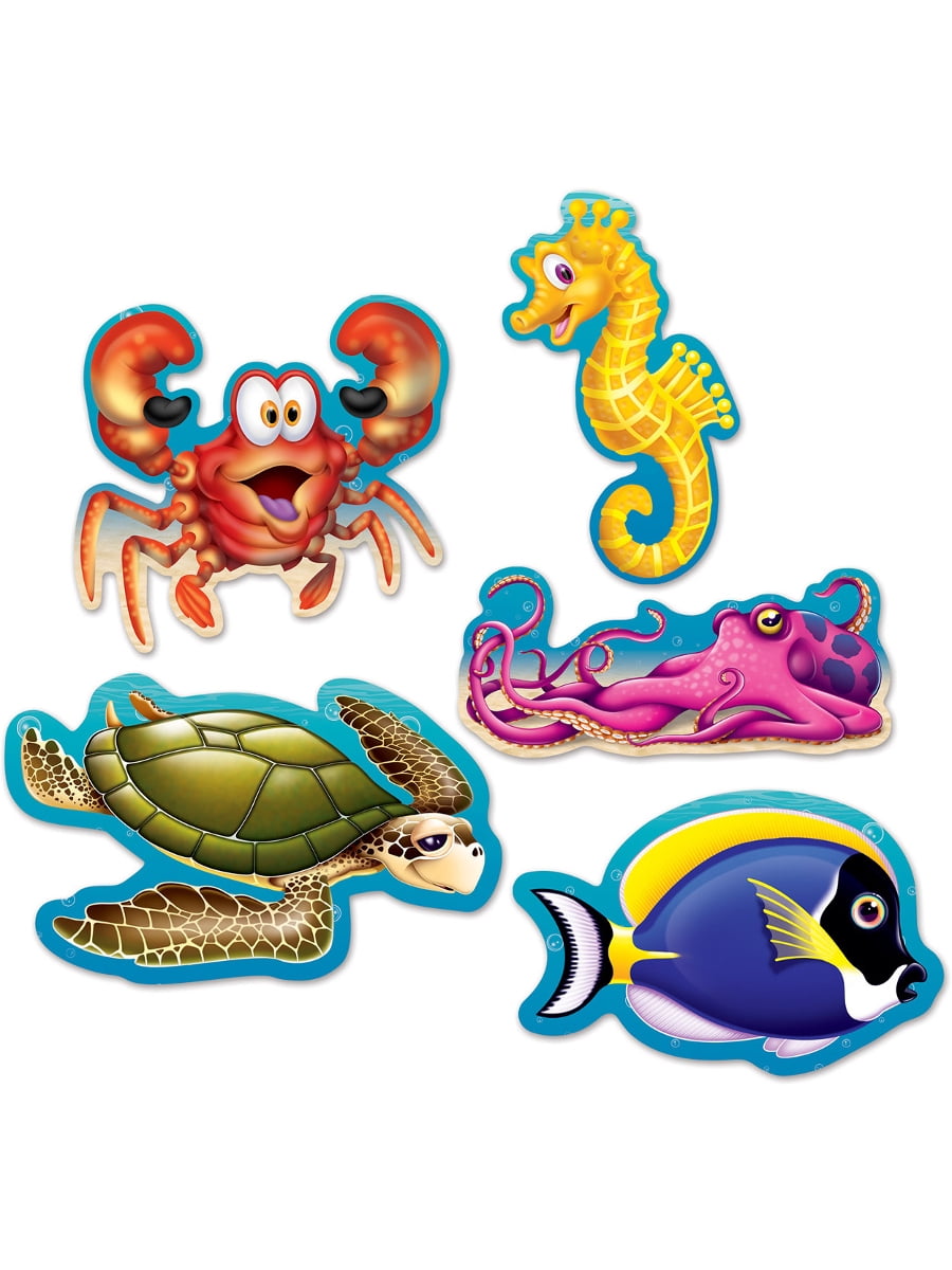 Under The Sea Finding Fish Mini Cut Outs Wall Holiday Party Decoration ...