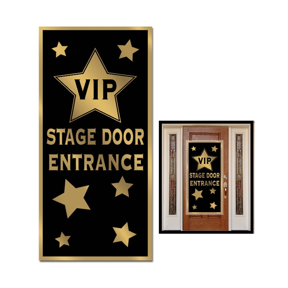 Beistle Vip Stage Door Entrance Door Cover 30" X 5' - 12 Pack (1 Per ...