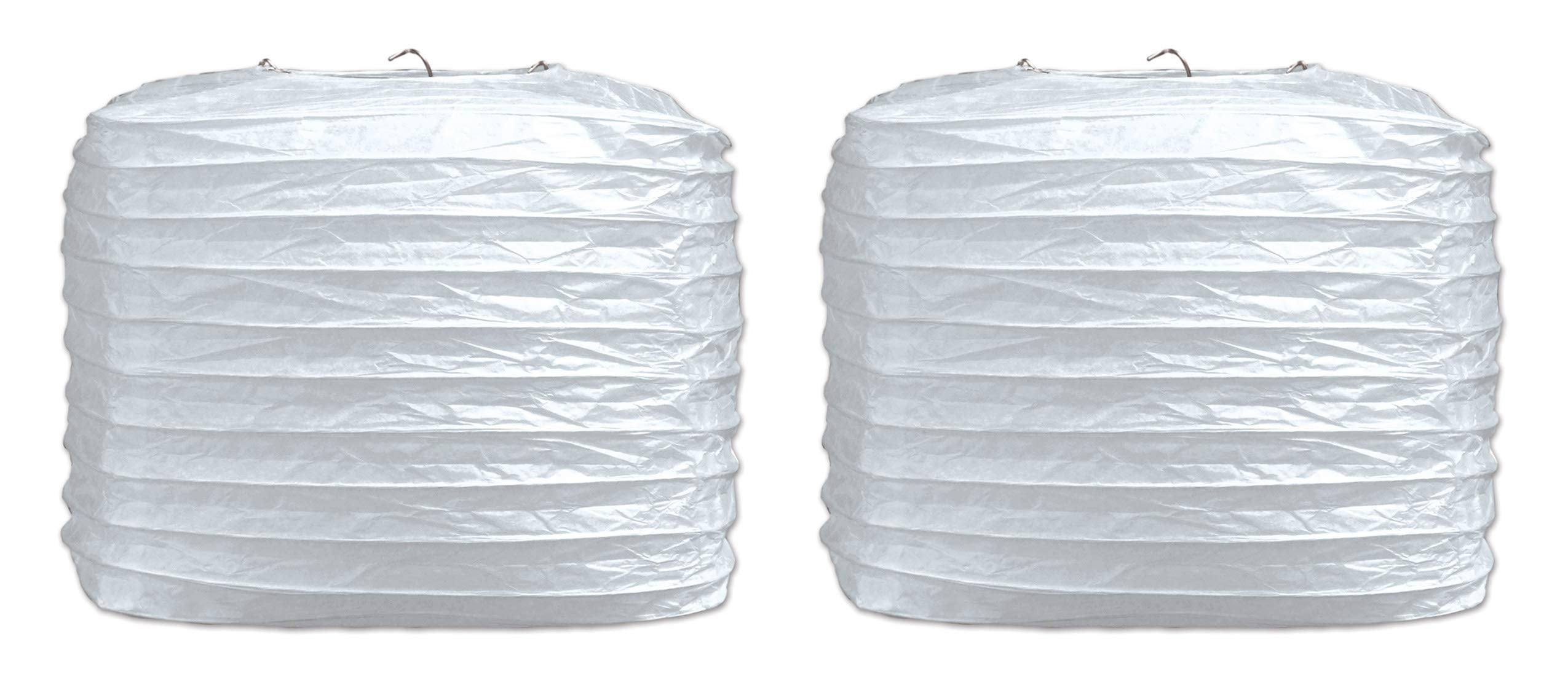 Beistle White Plain Square Shaped Paper Lanterns, 8" - Walmart.com