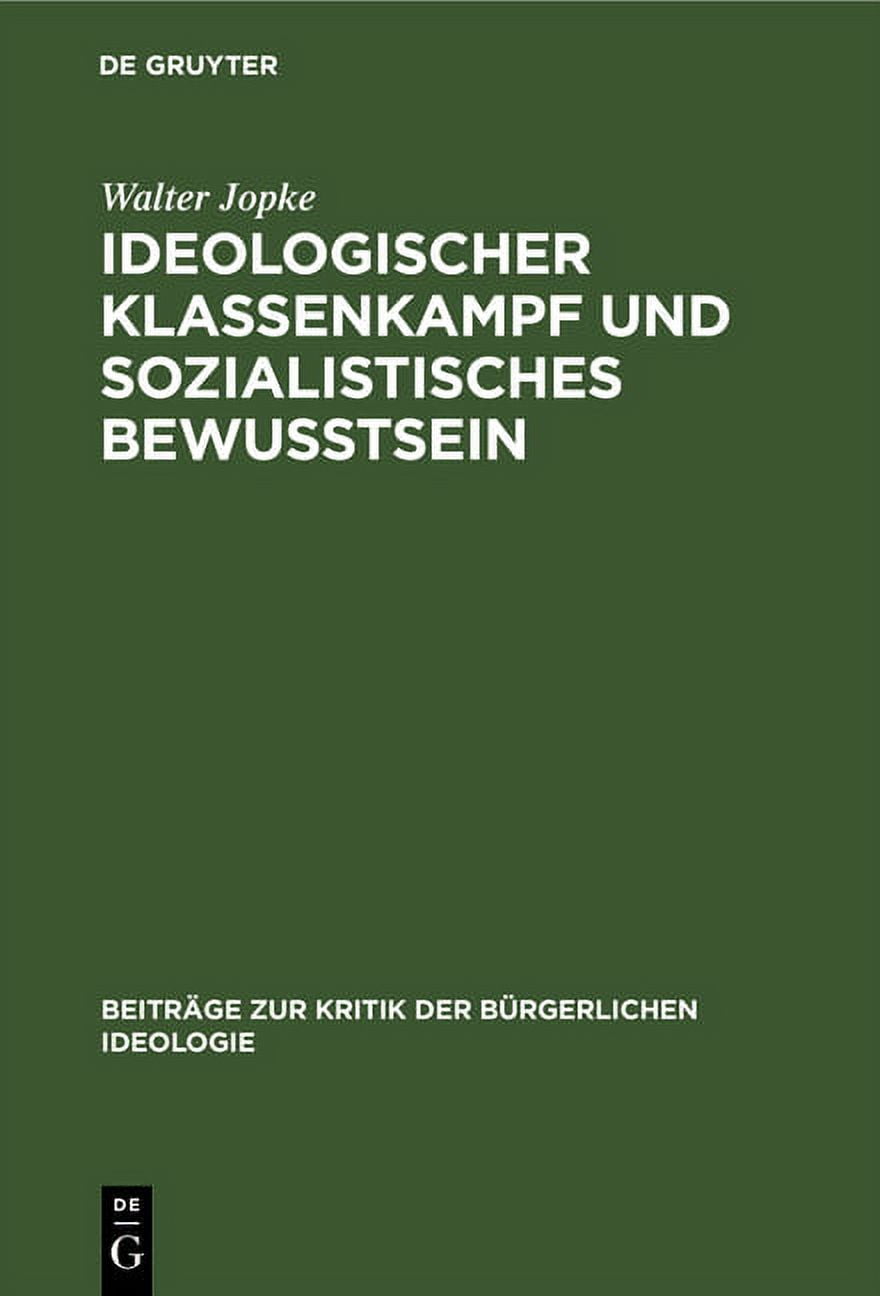 BeitrÃ¤ge Zur Kritik der BÃ¼rgerlichen Ide Ideologischer Klassenkampf ...