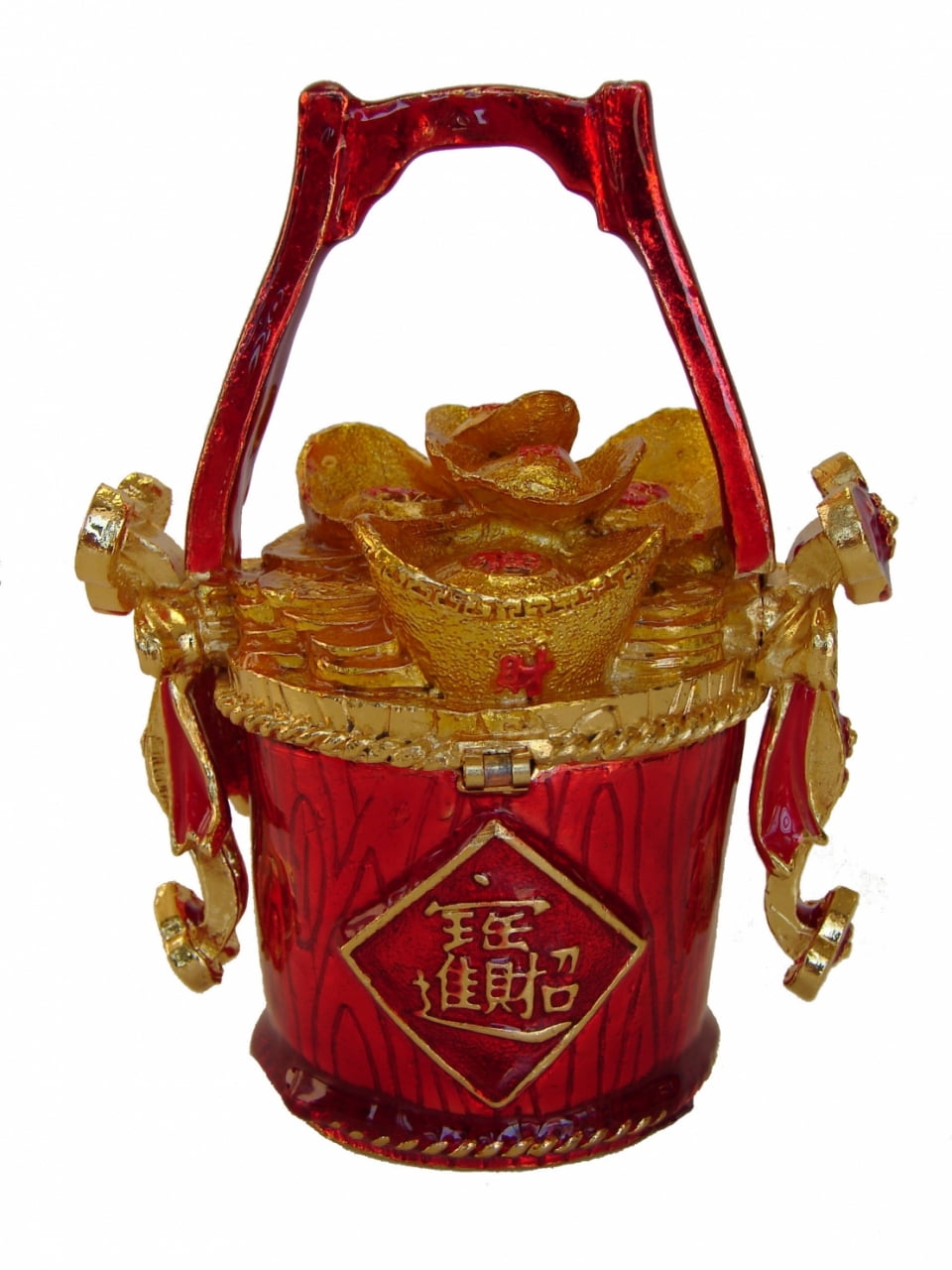 Bejeweled Golden Bucket for Feng Shui Wealth - Walmart.com