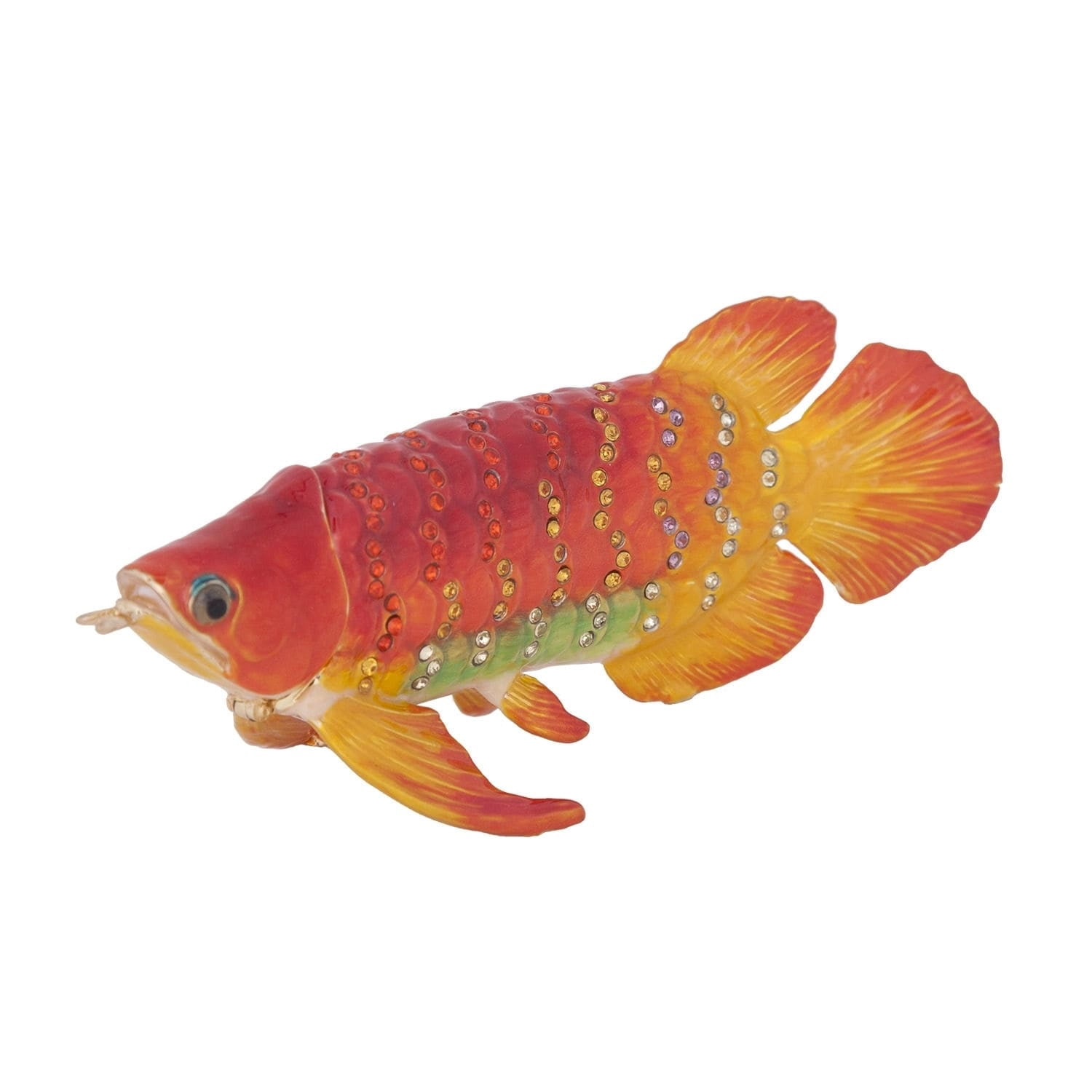 Bejeweled Koi Fish Trinket Box with Charm Pendant - Walmart.com