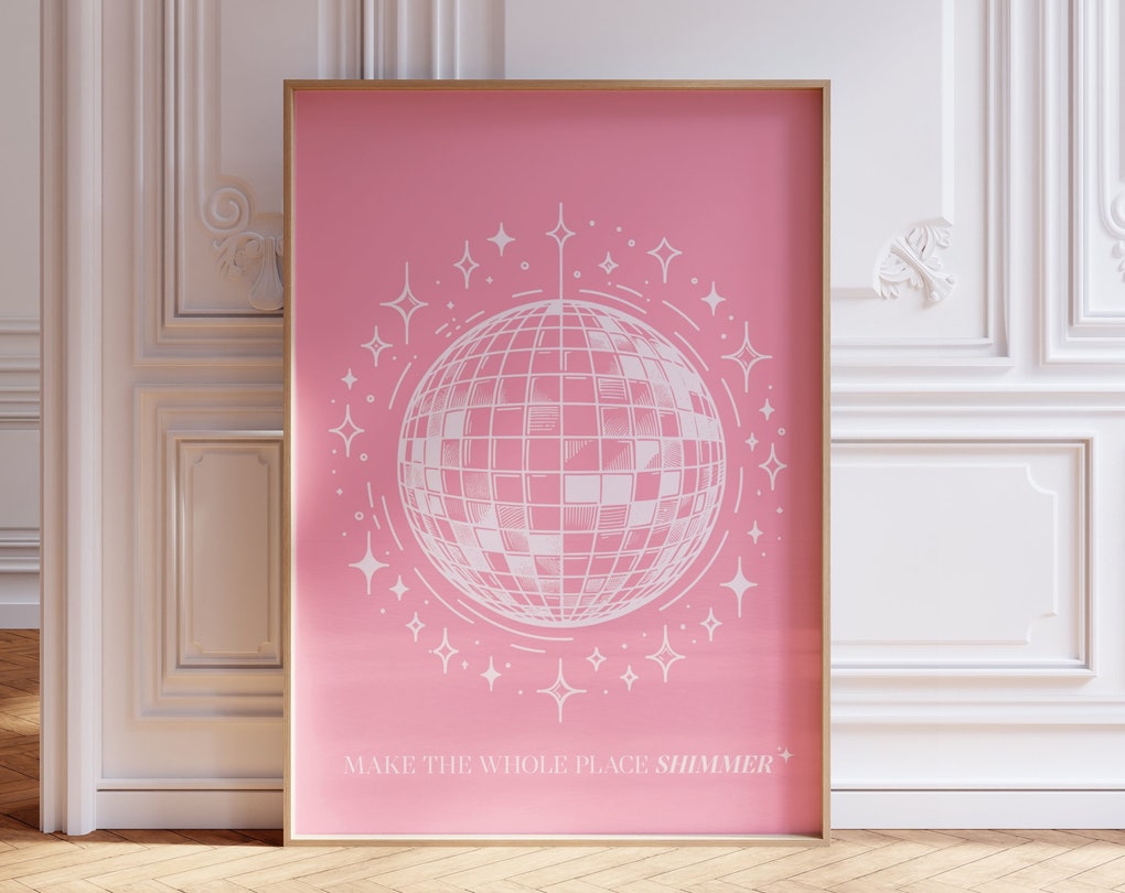 Bejeweled Mirrorball Digital Print Music Wall Art Aesthetic Prints ...