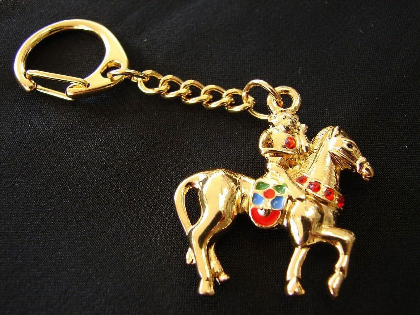 Good Luck Figurine - Bejeweled Monkey on Horse Talisman for Promotion ...