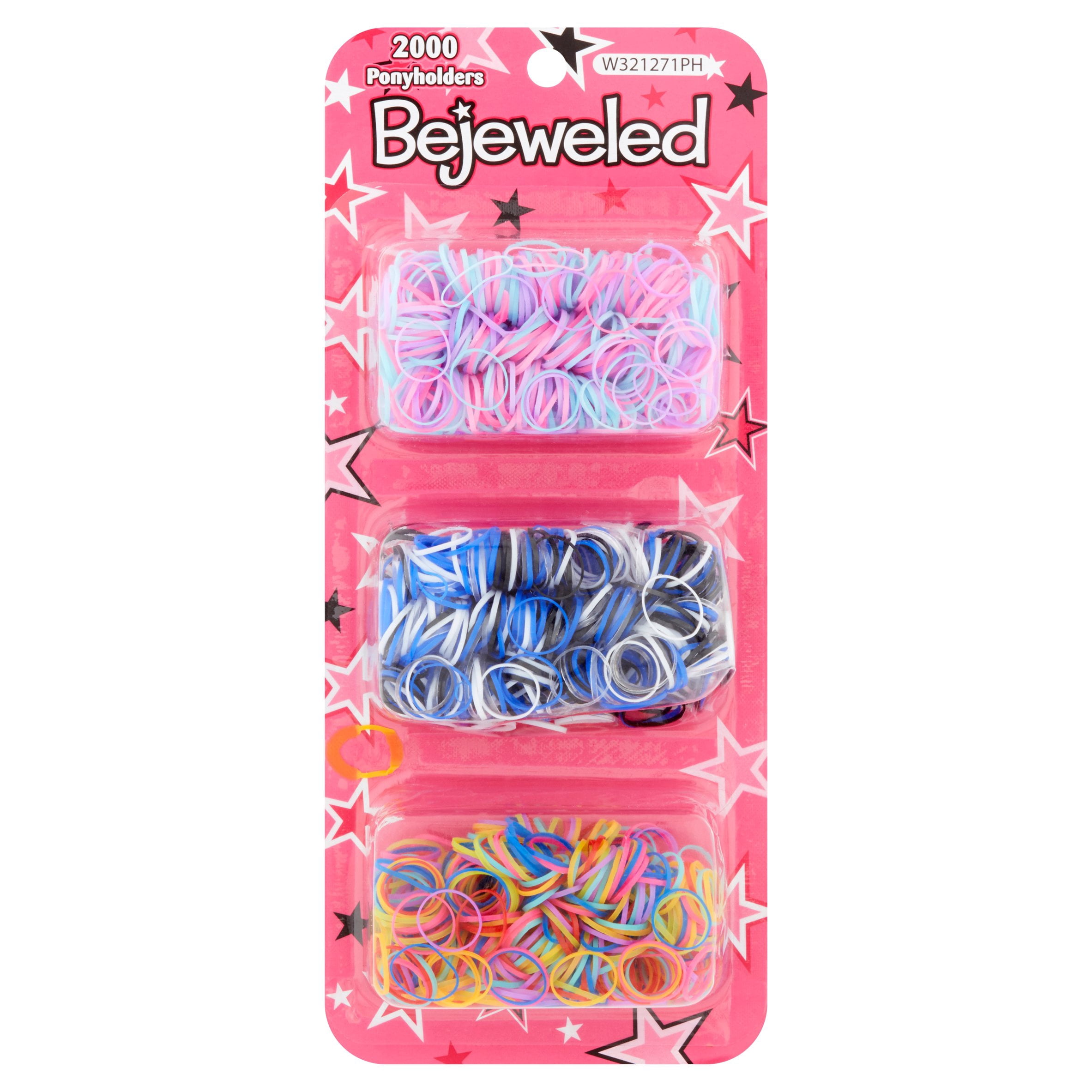 Bejeweled Ponyholders, 2000 count - Walmart.com