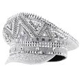 Bejeweled Rhinestones Captain Hat Headwear Sailor Hat for Bachelorette ...