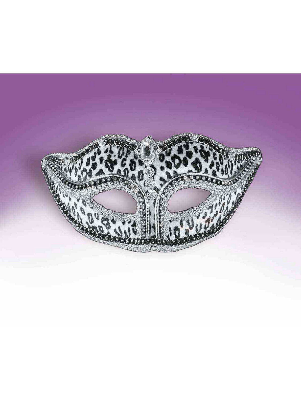 Bejeweled Snow Leopard Mask - Walmart.com