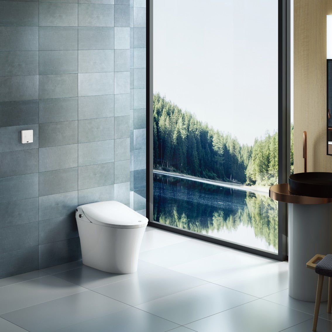 Bejoan Tankless Smart Toilet with Bidet Built In,Auto Open & Close ...
