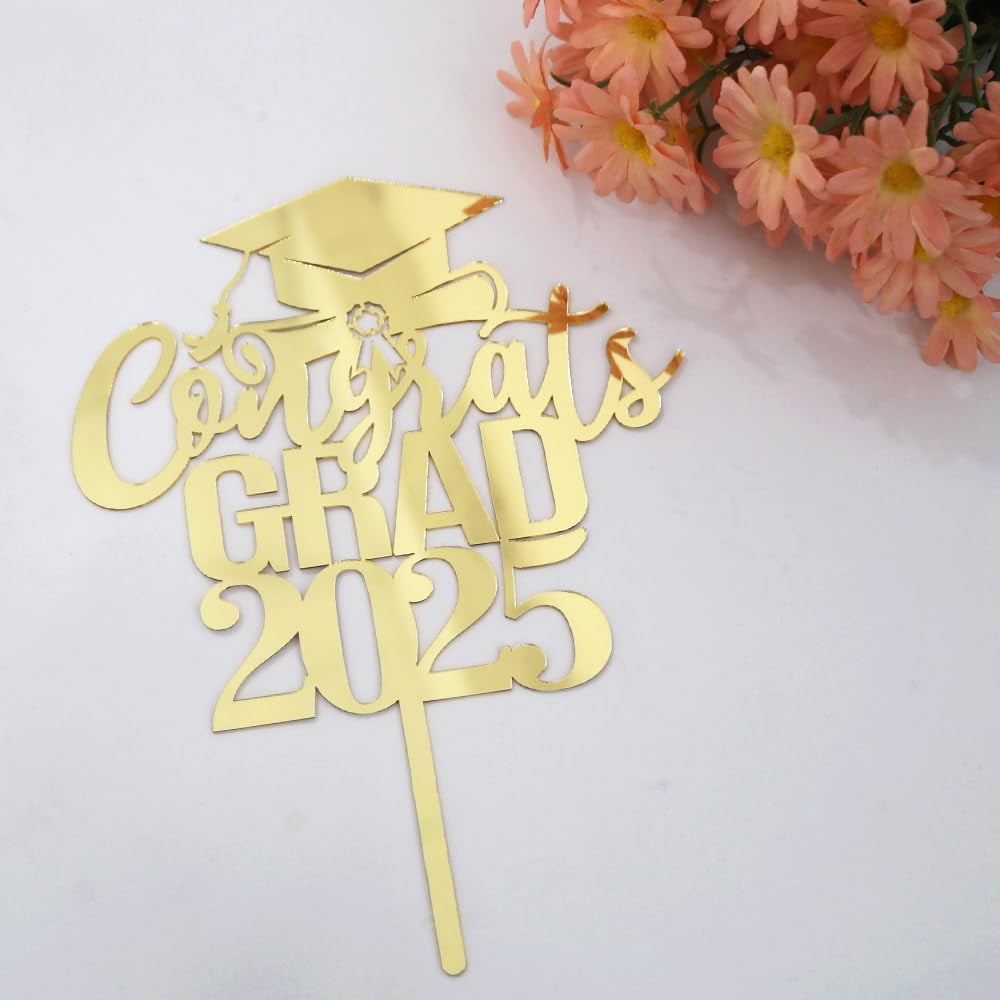Bejotaa Congrats Grad Cake Topper 2025,Graduation Decorations MDH12025 ...