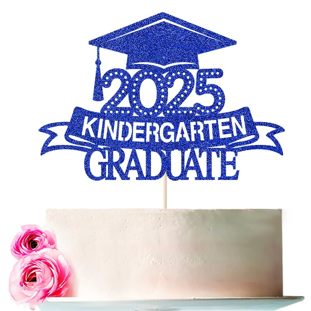 Bejotaa Kindergarten 2025TRDN Graduate Cake Topper,Children Kids Boys ...