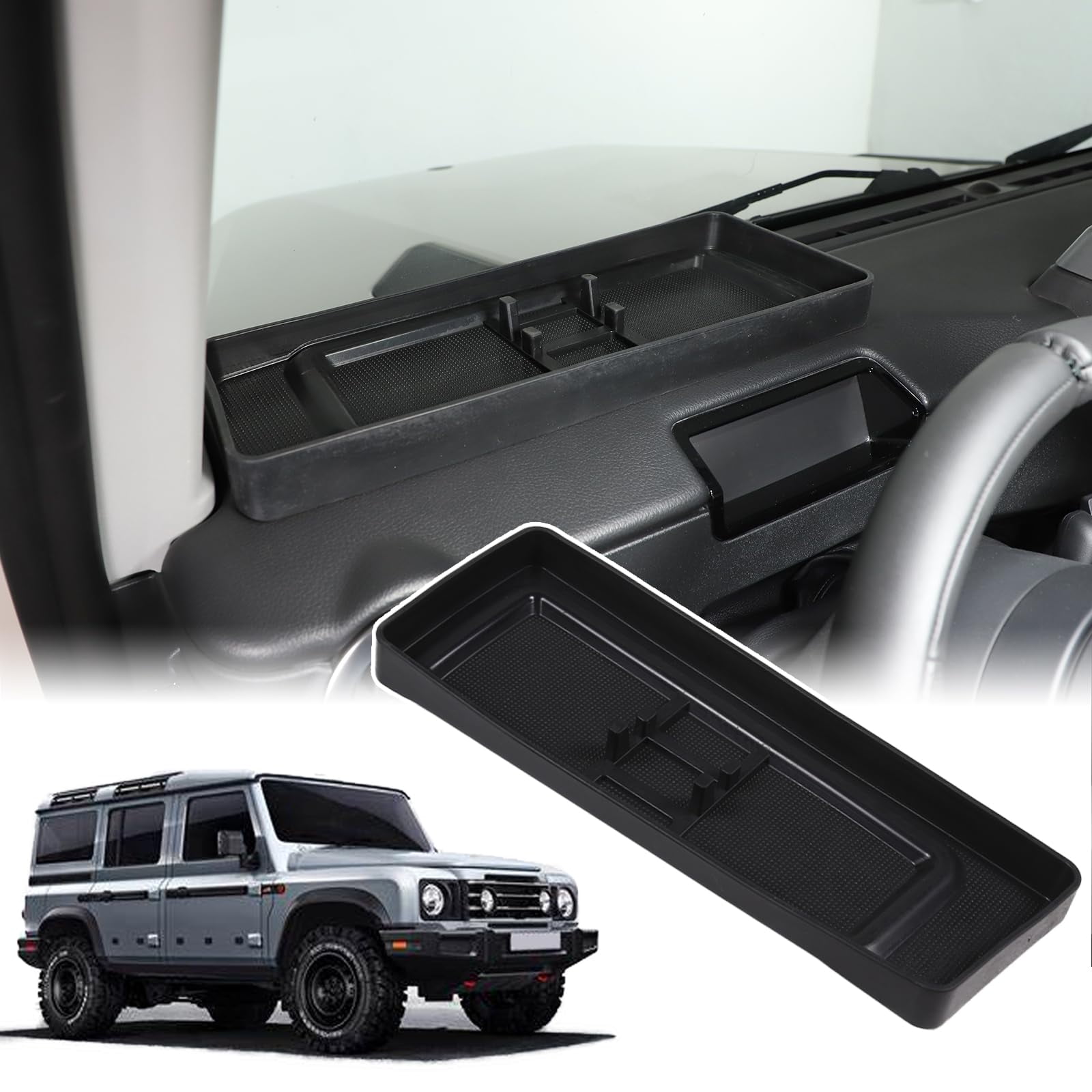 Bekantogy Car Center Console RRF12 Dashboard Storage Tray Compatible ...