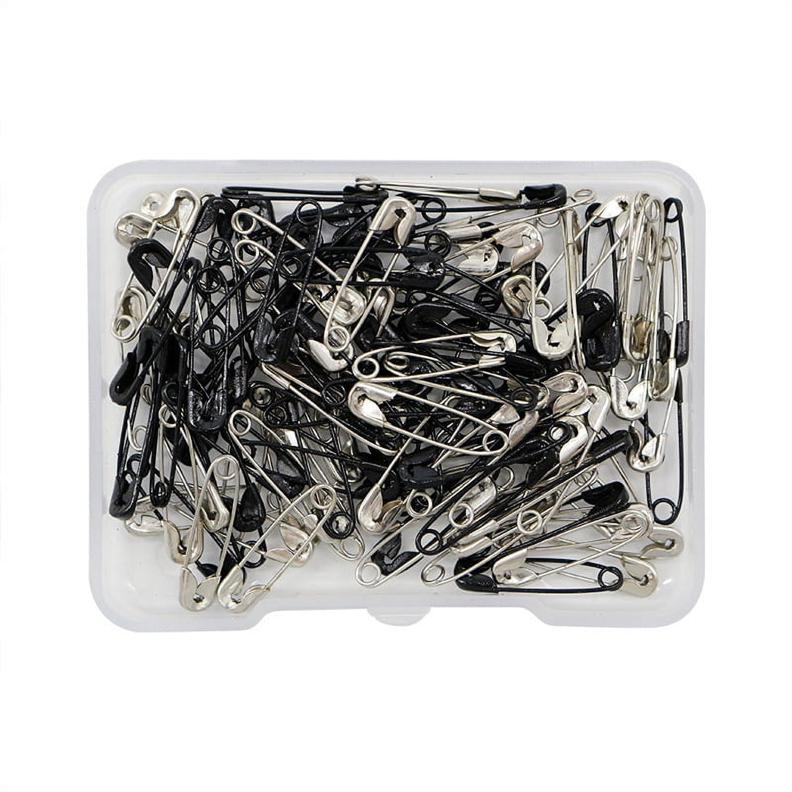 Bekayaa 19 mm Safety Pins, Pack of 150 Safety Pins, Metal Mini Safety ...