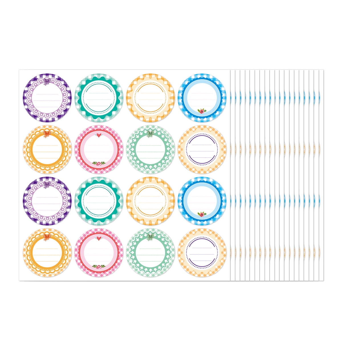 Bekayaa 20 Pieces Colorful Number Magnets, Round Whiteboard Magnets ...