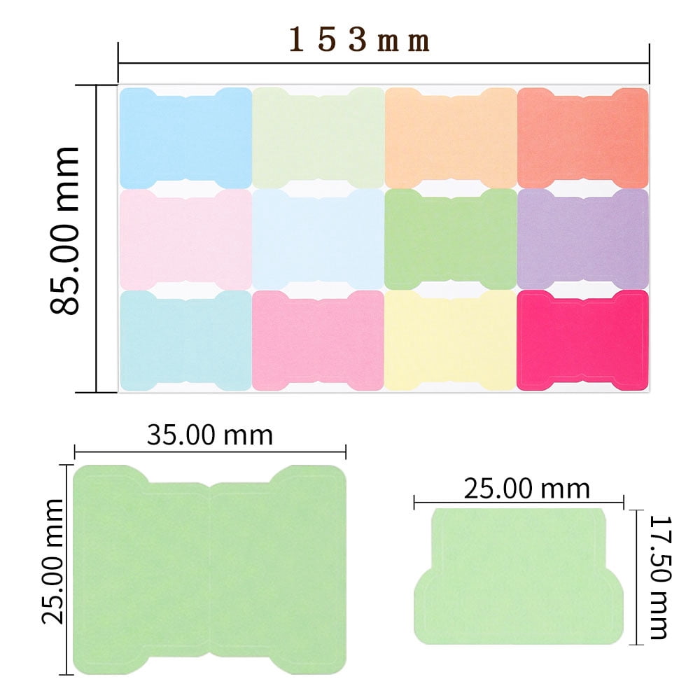 Bekayaa 300 Pcs, Book Tabs, Colorful Sticky Tabs for Notebooks, Planner ...