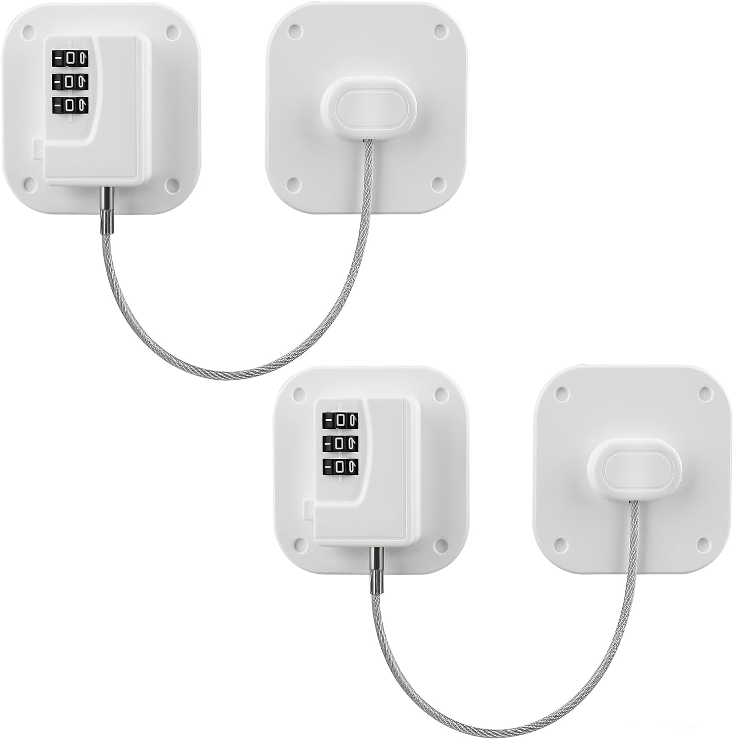 Bekayaa Fridge Lock, 2PCS Cupboard Lock with 3M Strong Adhesive for ...