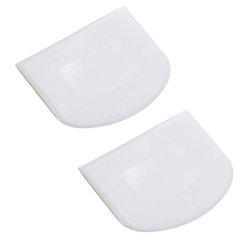 Bekayaa Plastic Dough Scraper, Flexible Bench Scraper with Sharp Edges ...