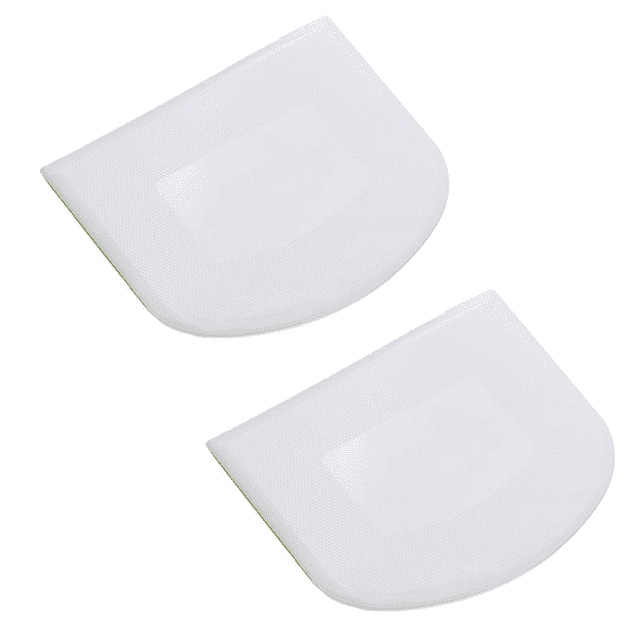 Bekayaa Plastic Dough Scraper, Flexible Bench Scraper with Sharp Edges ...