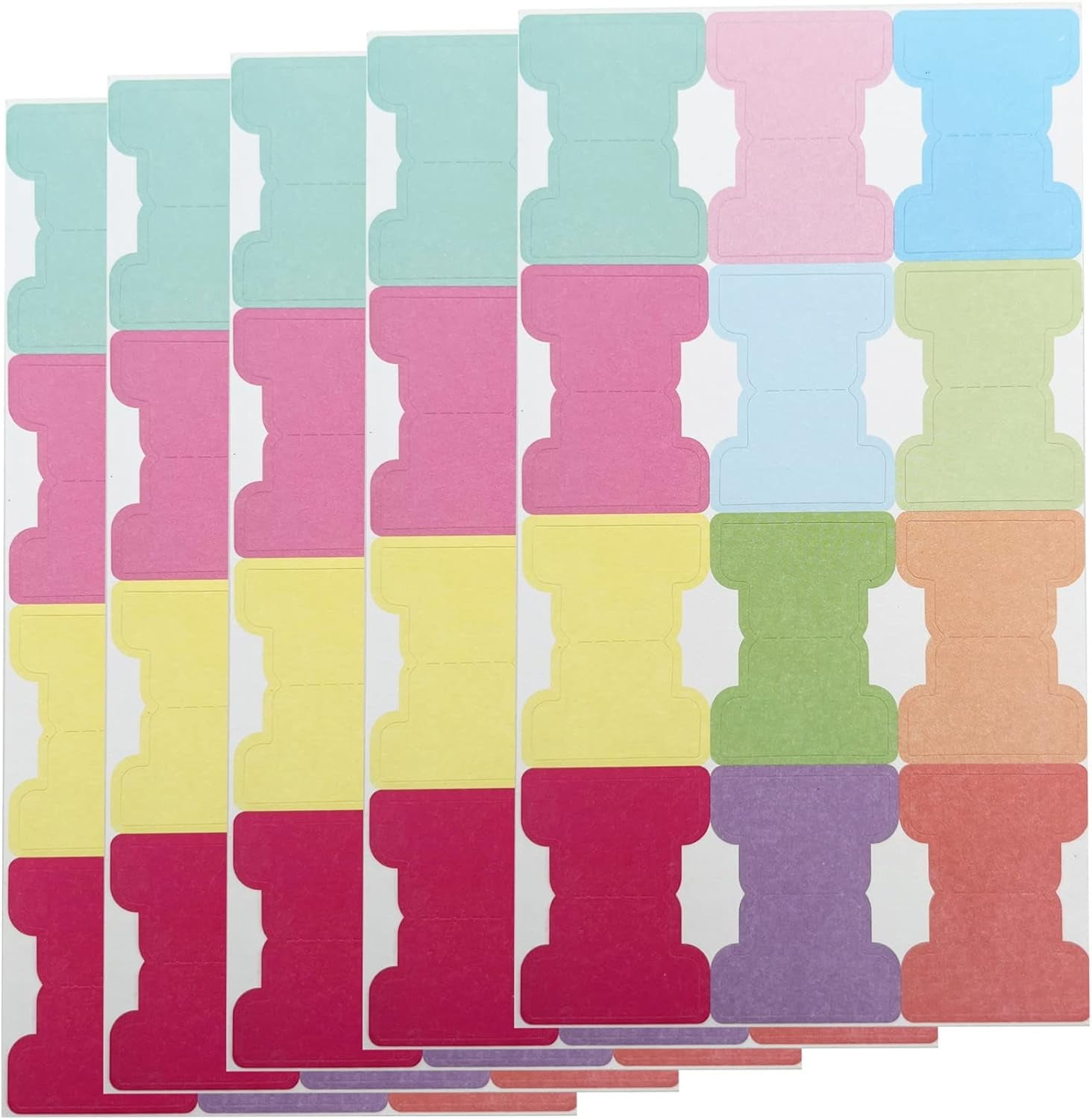 Bekayaa Sticky Index Tabs, 96PCS Writable Double Sided Page Markers ...