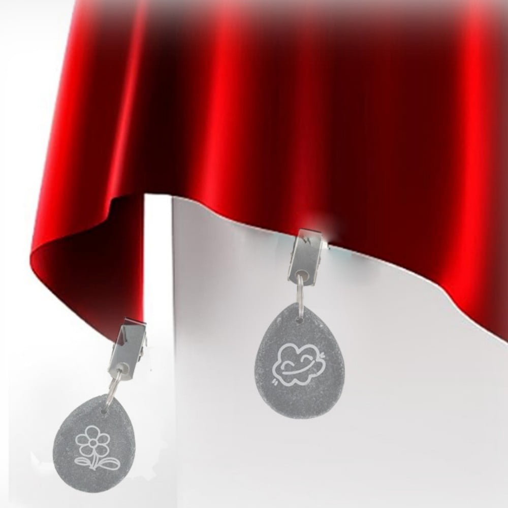 Bekayaa Tablecloth Weights, Drop Grey Style, 4pcs Metal Clip Hangers ...