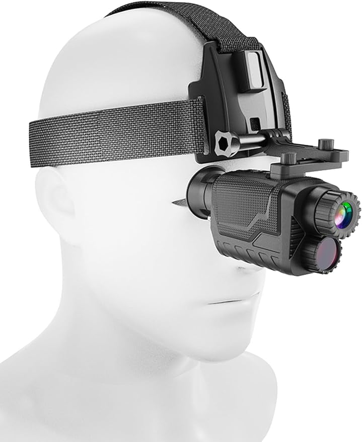 BekinTek 4K 3D Helmet Mounted Night Vision Monocular Goggles ...