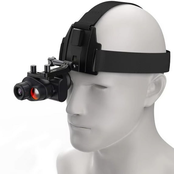 BekinTek Mini Head Mounted Night Vision Monocular Helmet Mountable ...