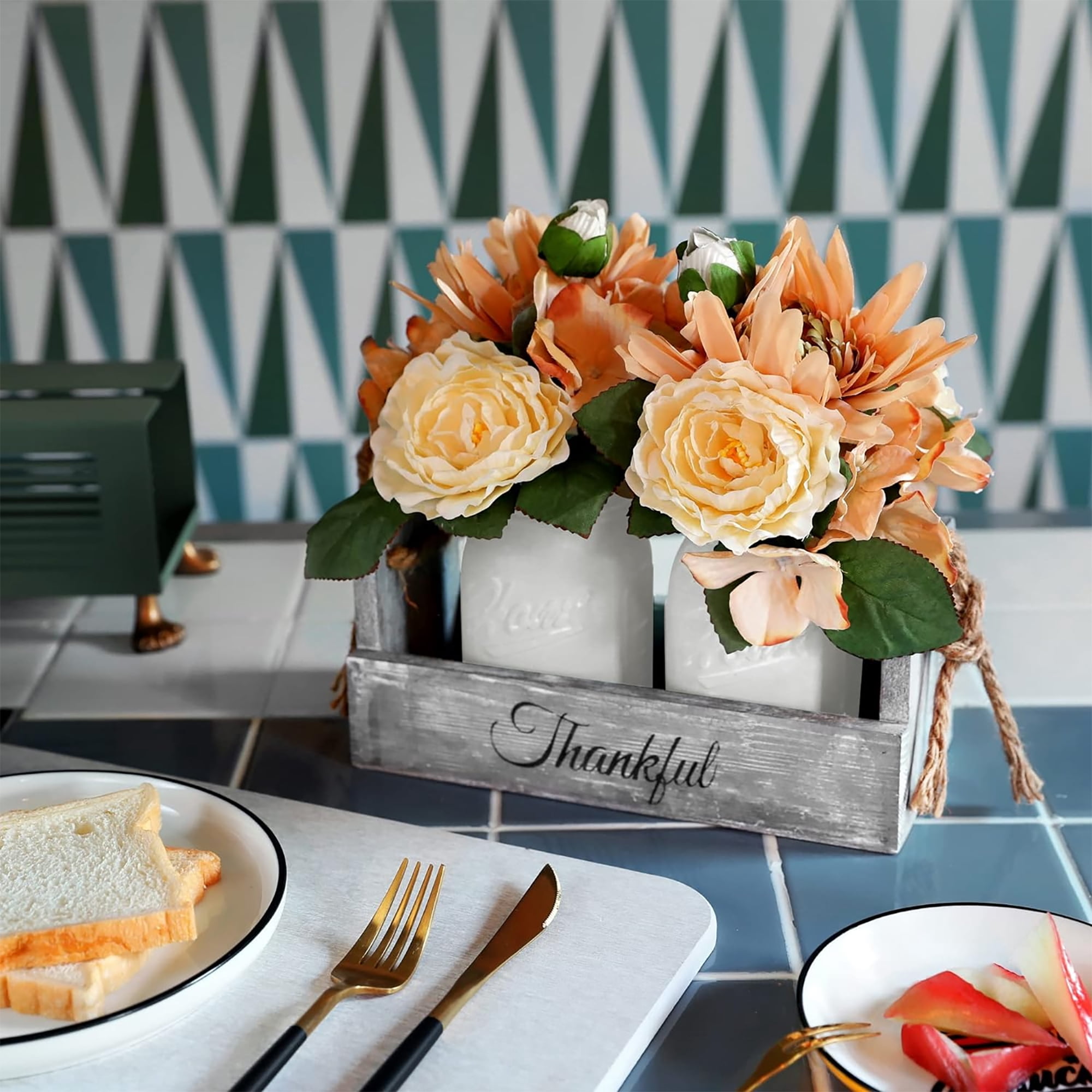 Bekitchen Dining Room Centerpiece Table Decor, Coffee Table Centerpiece ...