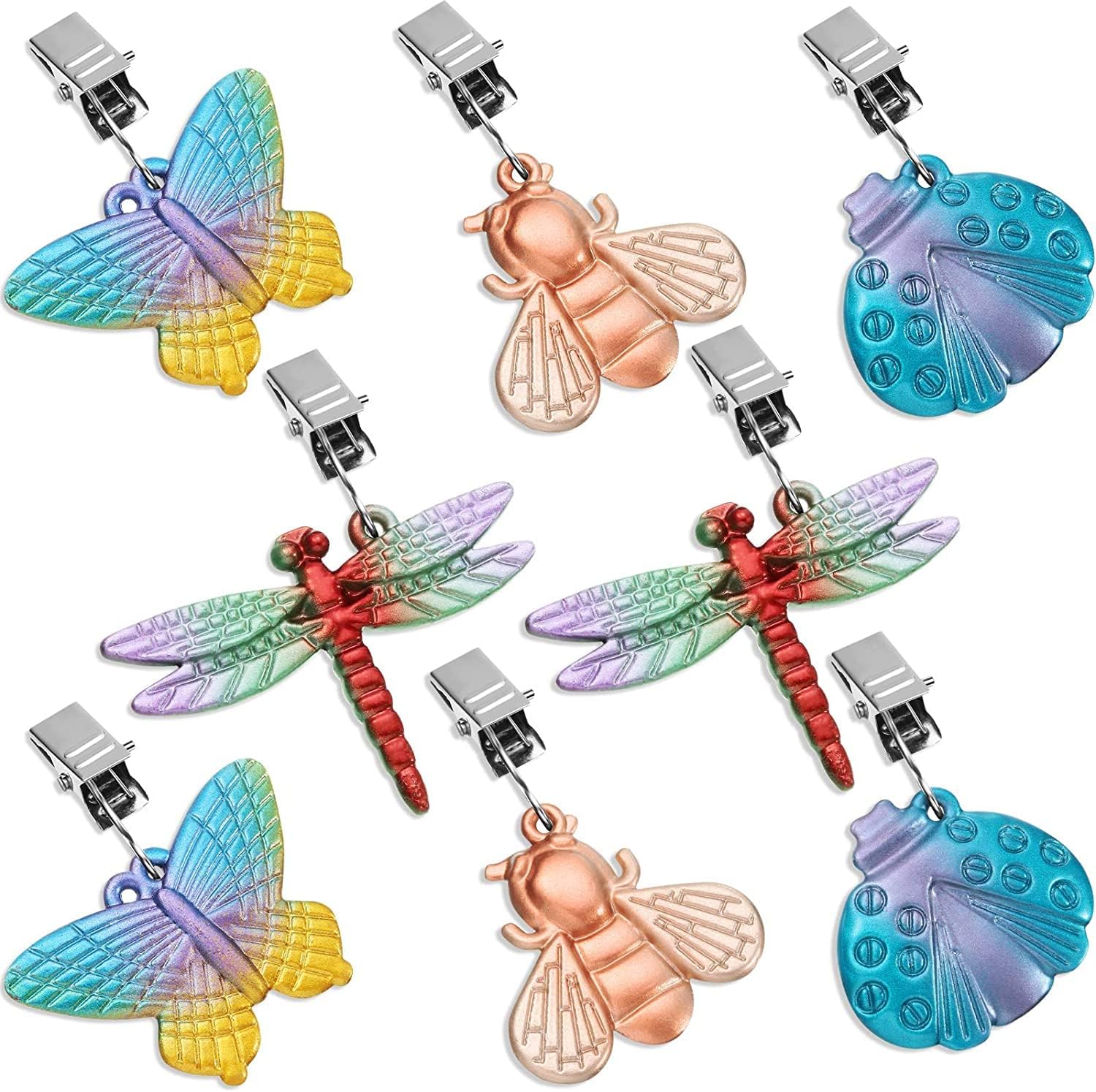 Bekith 8 Pack Vintage Tablecloth Weights on Clip Hangers, Pendant ...