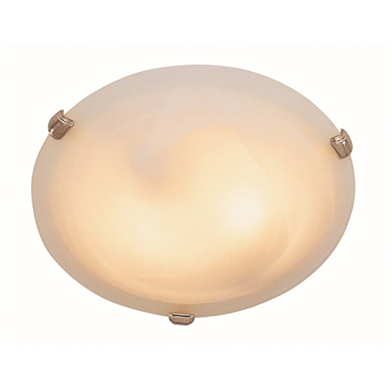 Bel Air Lighting Cracka 4 in. H X 12 in. W X 12 in. L Brushed Nickel ...