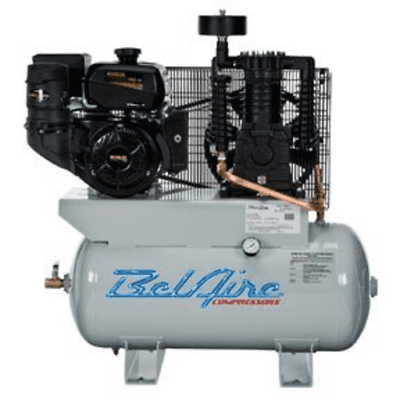 BelAire 3G3HKL 14HP 30Gallon 2Stage 25CFM Gas Powered Contractor Air ...