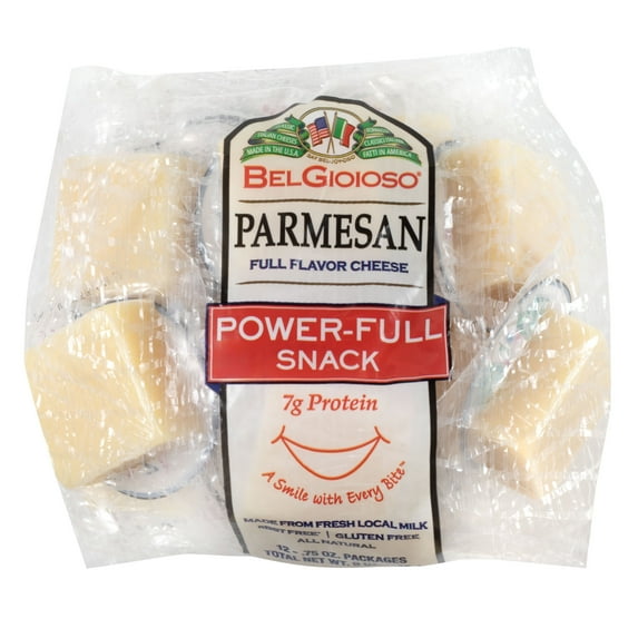 BelGioioso Parmesan Snacking Cheese Pieces, Refrigerated Plastic Sealed ...