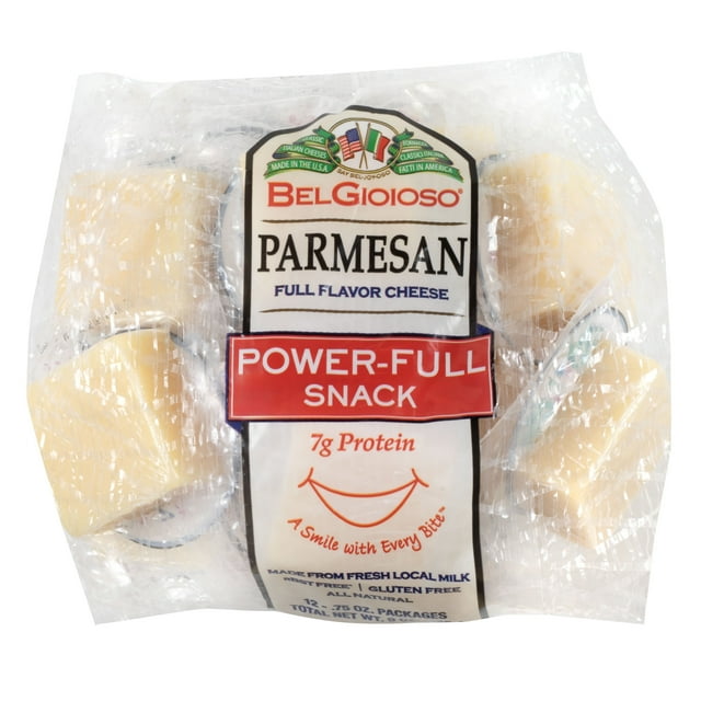 BelGioioso Parmesan Snacking Cheese Pieces, Refrigerated Plastic Sealed ...
