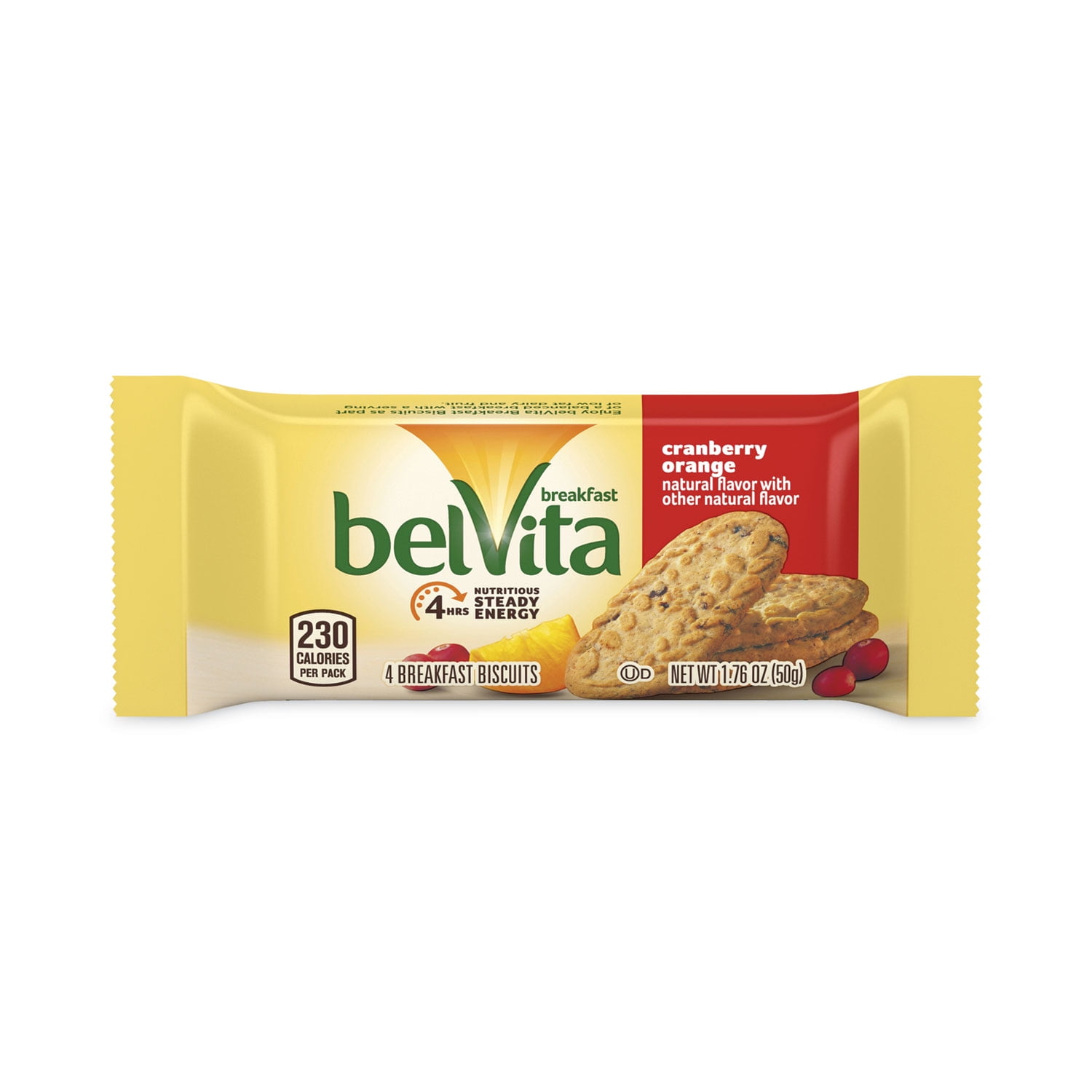BelVita Cranberry Orange Crunchy Breakfast Biscuits 1.76 oz Packet of 6 ...