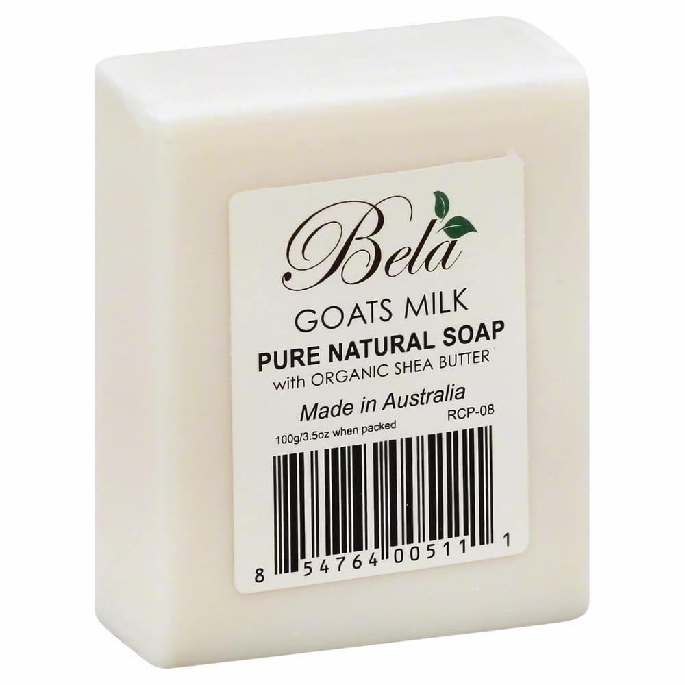 Bela Goats Milk Pure Natural Soap 3.5 oz Bar (Pack of 24) - Walmart.com