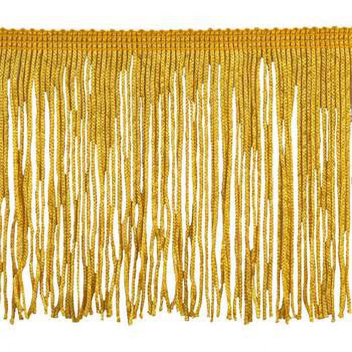 Belagio 4" Wide x 10 Yards, Chainette Fringe, 1 Bolt, Gold - Walmart.com