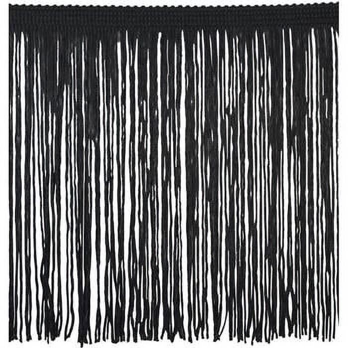 Belagio 6" Wide x 10 Yards, Chainette Fringe, 1 Bolt, Black - Walmart.com