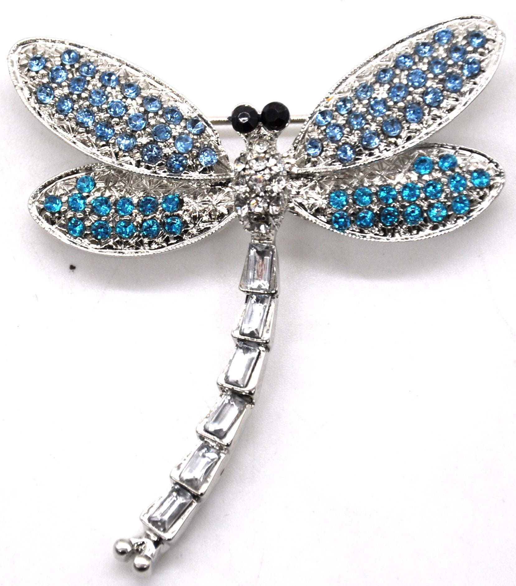 Belagio Rhinestone Dragonfly Brooch; Blue, Sewing Fasteners, 1 Piece ...