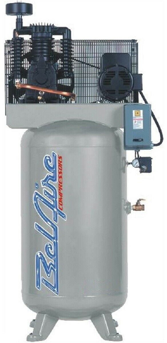 Belaire 318VL 7.5Hp 2Stage 208-230V 1PH 25.3CFM Vertical 80Gallon Air Compressor - Walmart.com
