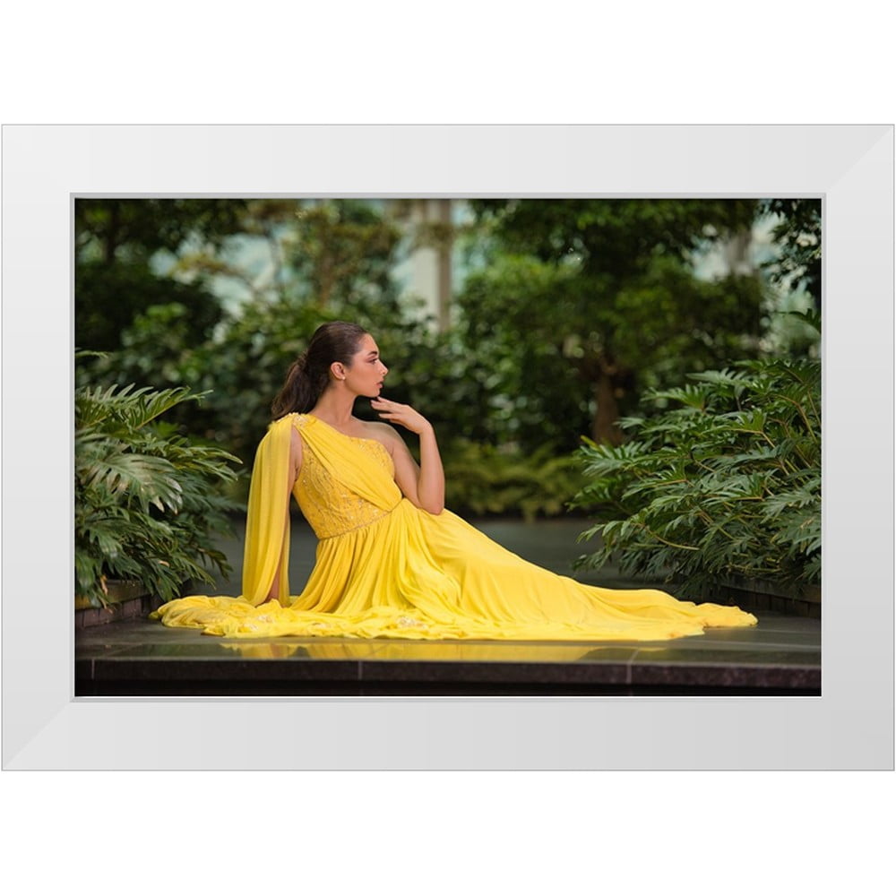 Belal, Ahmad 18x13 White Modern Wood Framed Museum Art Print Titled ...